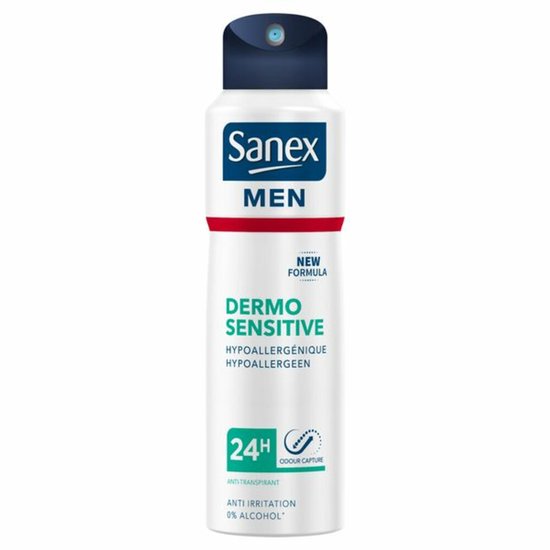 Sanex Deodorant Spray Men Sensitive - 3 x 200 ml - Voordeelverpakking | bol
