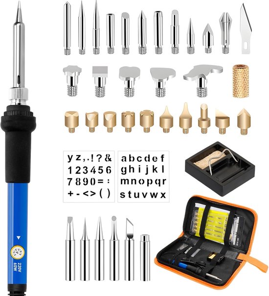 Houtbrander Set - Pyrografie voor Hobby - Soldeerbout | bol