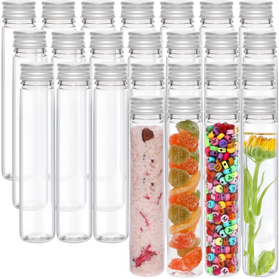 Kurtzy Doorzichtig Plastic Reageerbuisjes met Schroefdop en Schoonmaak ...