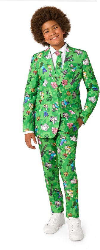 OppoSuits Minecraft Jongens Pak - Kids Kostuum - Blazer, broek en ...