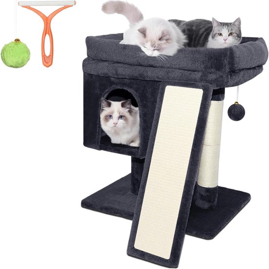 Small Scratching Post with Large Platforms, Sisal Trunks, Scratching ...