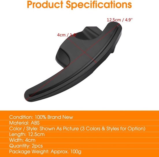 Paddle Extender Shifter Paddle Extension voor 6 B6 MK5 (Koolstofvezel ...