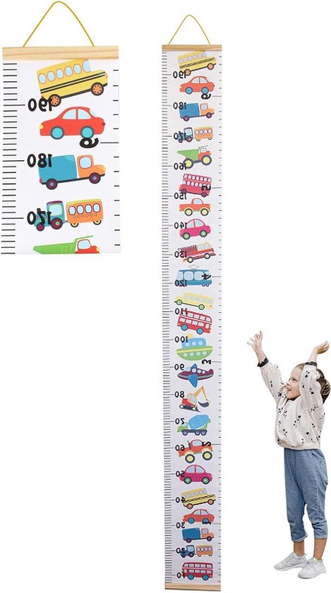 Nieuwe titel: Houten Meetlat voor Kinderen - Muurdecoratie met ...