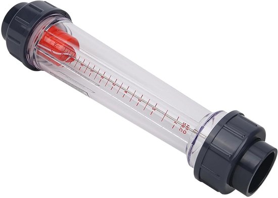 Flat Interface Liquid Flowmeter Fluid Analysis Meter ABS Tube Flow ...