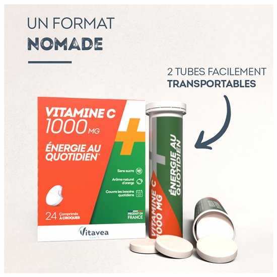 Vitavea Vitamine C 1000 mg 24 Kauwtabletten | bol
