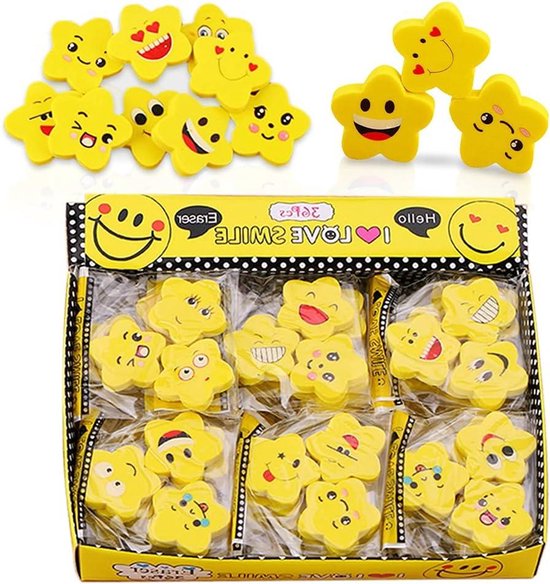 108 gummen om sterren te wissen - Rubberen gum voor kinderen met ...