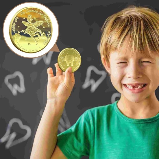 Tooth Fairy Coins Set with Tooth Box - Gifts for Boys and Girls | bol