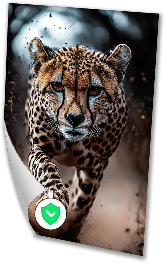 Cheeta in volle actie - Cheeta posters - Poster sprint - Hyperrealisme ...