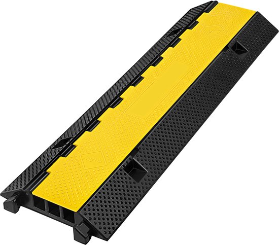 3-Kanaals Rubberkabel Beschermer Helling, 1,2 X 1,2 Inch, Heavy Duty ...