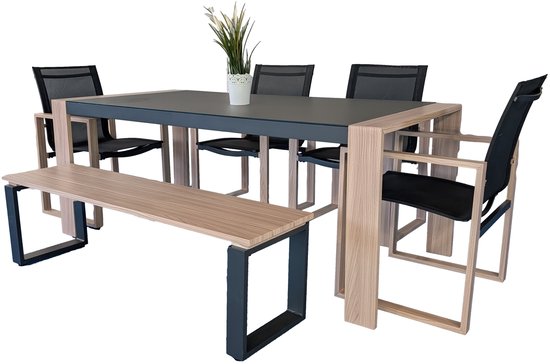 MaxxGarden Tuinset 6-Persoons - Luxe Tuinmeubelset - 6-delig Incl. 4 ...