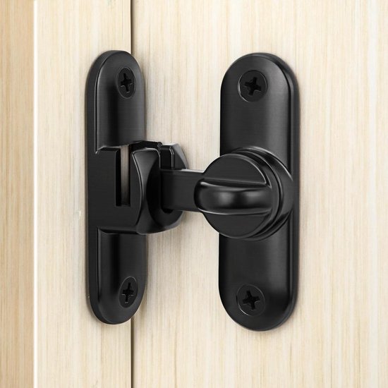 Deurgrendel voor schuifdeuren 90/180 graden vergrendelslot voor ...