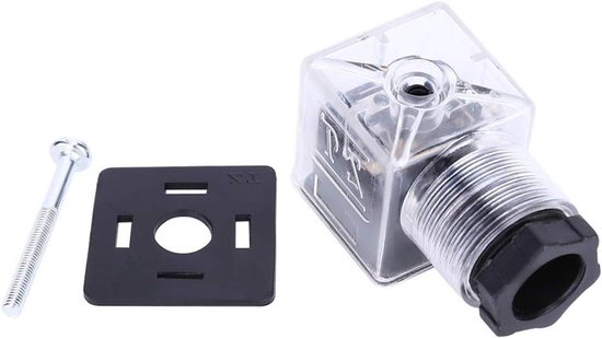 Hydraulische Solenoid Coil Valve Plug met Lamp Transparant - 5 stuks, AC 220V | bol