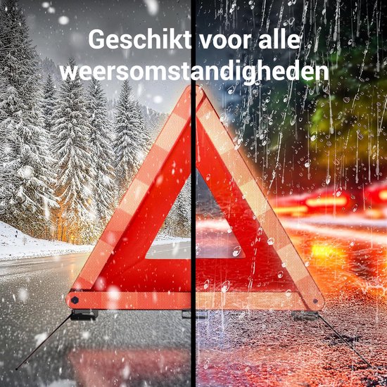 PURAHELP Gevarendriehoek Auto volgens de actuele norm 2025 ECE R27 ...