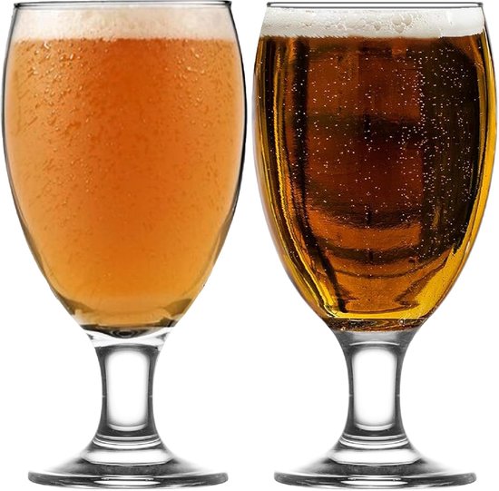 Luxe pint bierglazen - ambachtelijk - set van 6 - 590 ml - 100% loodvrij | bol