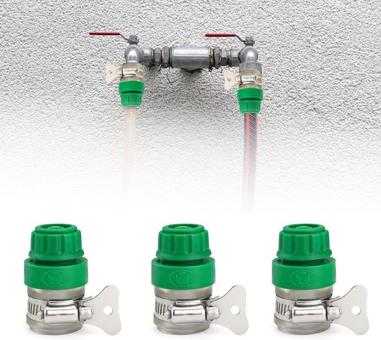 Kraanadapter Set - Tuinslang Aansluiting - 3 Stuks | bol