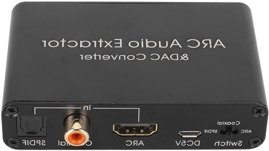 HDMI ARC Audio Extractor Splitter - 192 KHz DAC Converter | bol