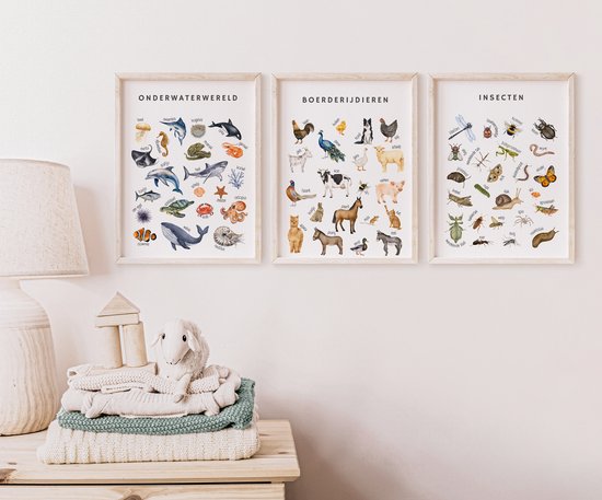 No Filter - Educatieve posters - 3 stuks - 21x30 cm - A4 formaat ...