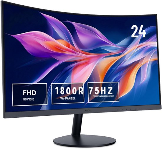24N5C – 24-Inch FHD Gebogen Computermonitor – VA Paneel – 60Hz – 1800R ...