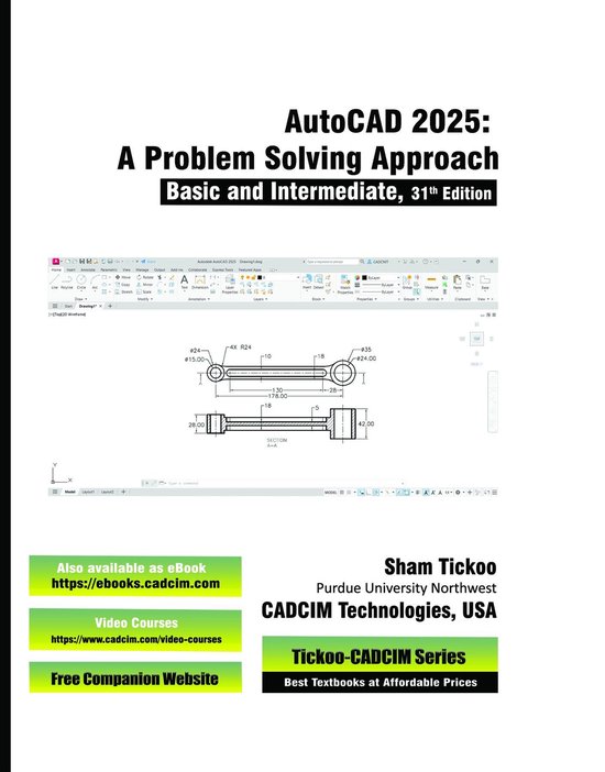 AutoCAD 2025 (ebook), Prof. Sham Tickoo CADCIM Technologies | 9781640573093 | Boeken | bol