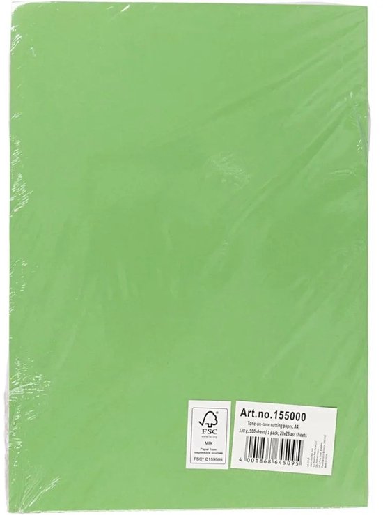 Toon-op-toon Papier A4 130 gr 500 Vel Diverse Kleuren | bol