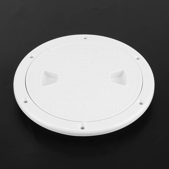 Deck Plate Hatch Cover - 6 inch ABS - White Round - Anti-UV - Corrosion ...