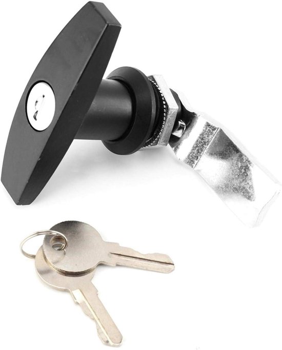 Rear Fastening T Handle Lock Tools Box Garage Door Lock With Keys for ...