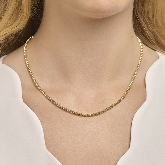 ZilGold Collier Geelgoud Draadschakel 2,8 mm 45 cm | bol
