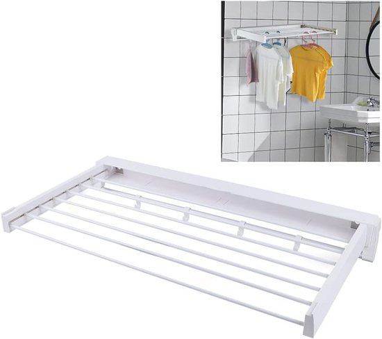 Uittrekbaar en Inklapbaar Wasrek van Hoogwaardig Aluminium voor Binnen ...