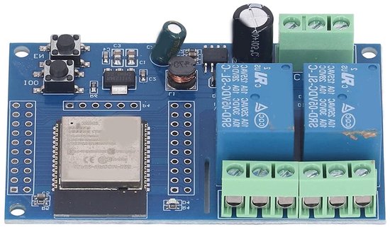 60V Voeding ESP32 Dual Relay Module ESP32 Development Board ESP32-WROOM Secundaire... | bol