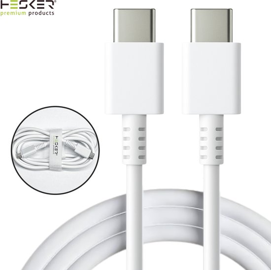 HESKER USB C Naar USB C Kabel 2 Meter - E-Marker Chip - 240W - PD 3.1 | bol
