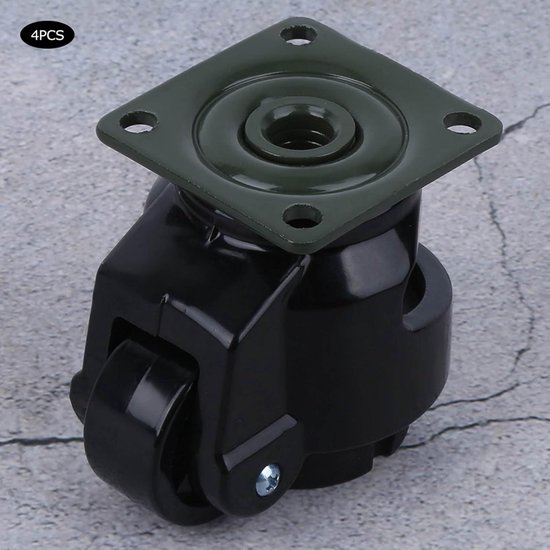 4 Stuks Heavy Duty Leveling Caster GD40F Industrial Roller Wheel ...