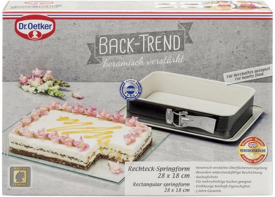 Dr. Oetker Back Trend broodvorm van 30 cm en rechthoekige cakevorm van ...