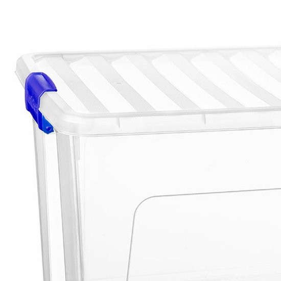Plasticforte Multi Storage Opslagbox met deksel - transparant - 47 ...