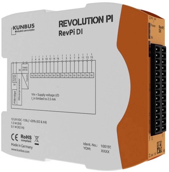 Revolution Pi by Kunbus RevPi DI PR100195 PLC-uitbreidingsmodule 24 V | bol