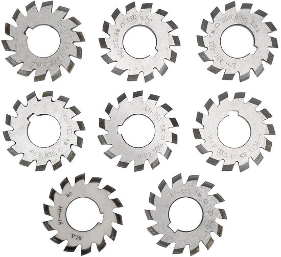 Gear Cutter Set - 8 Stuks Praktisch voor Frezen | bol