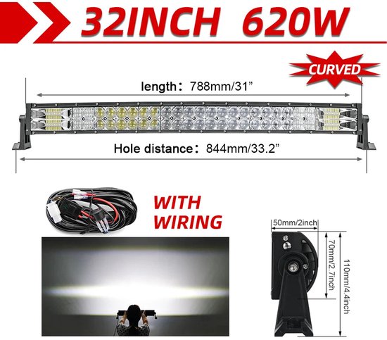 Lichtbalk voor Auto & Vrachtwagens - Krachtige LED Verlichting ...