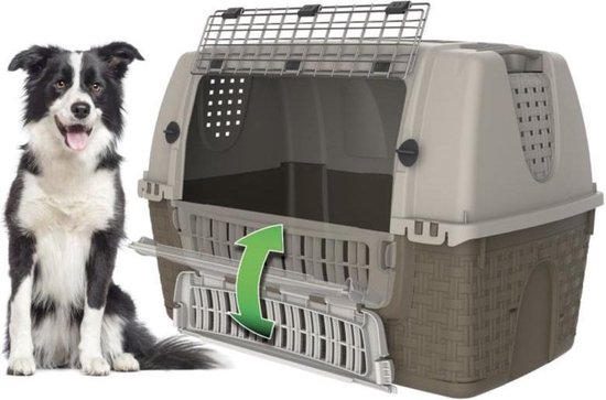 Bama Easy tour transportbox hond voor auto taupe | bol