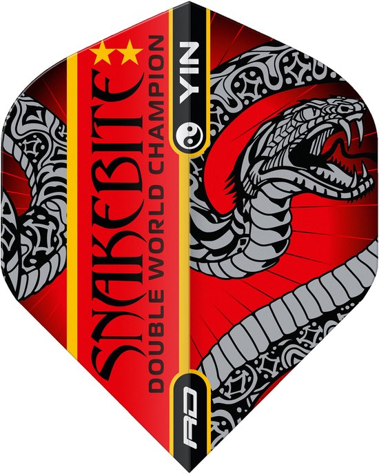 Red Dragon Peter Wright Yin Yang Red Green - Dart Flights | bol