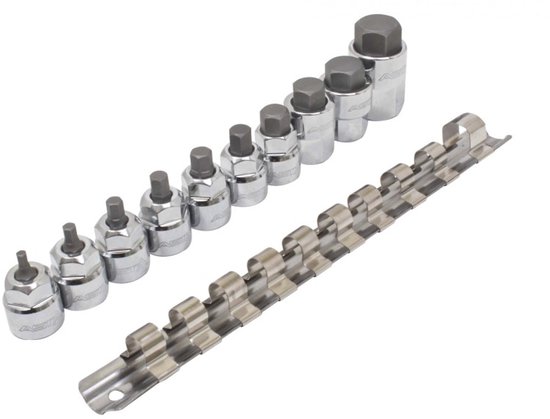 metrisch inbus doppen set - inbus doppen 10 delig - inbusdop - inbusbit ...