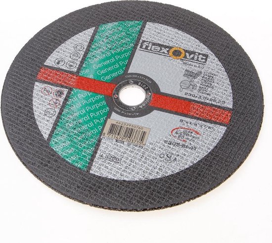 Flexovit Doorslijpschijf vlak steen C 30 S-BF41 230 x 28 x 22mm (Prijs per 5 stuks) | bol