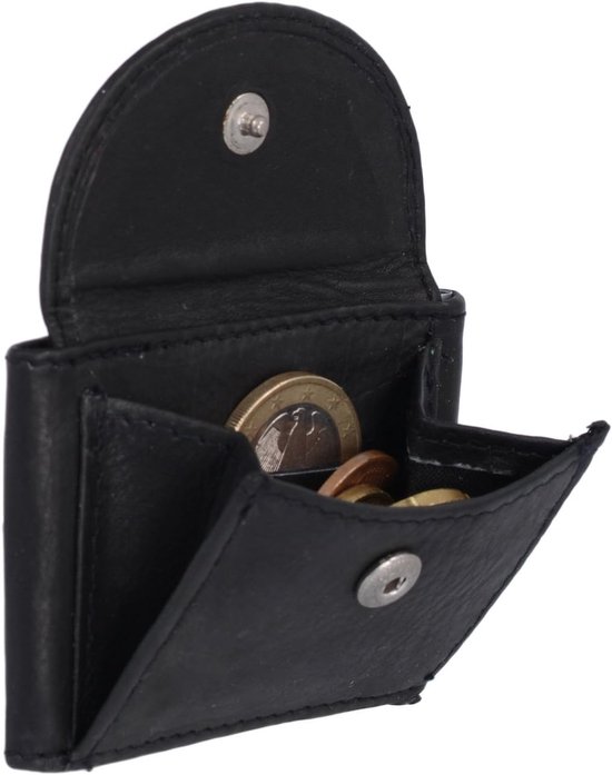 Mini portemonnee in echt leer - Perfect voor onderweg, minimalistisch ...