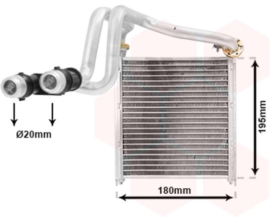 Van Wezel - KACHEL RADIATEUR VOOR VW GOLF VI 2009-2012 5C0819031 | bol