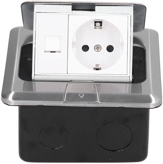Waterdicht Inbouwstopcontact Keuken - Inschuifbaar Vloerstopcontact met ...