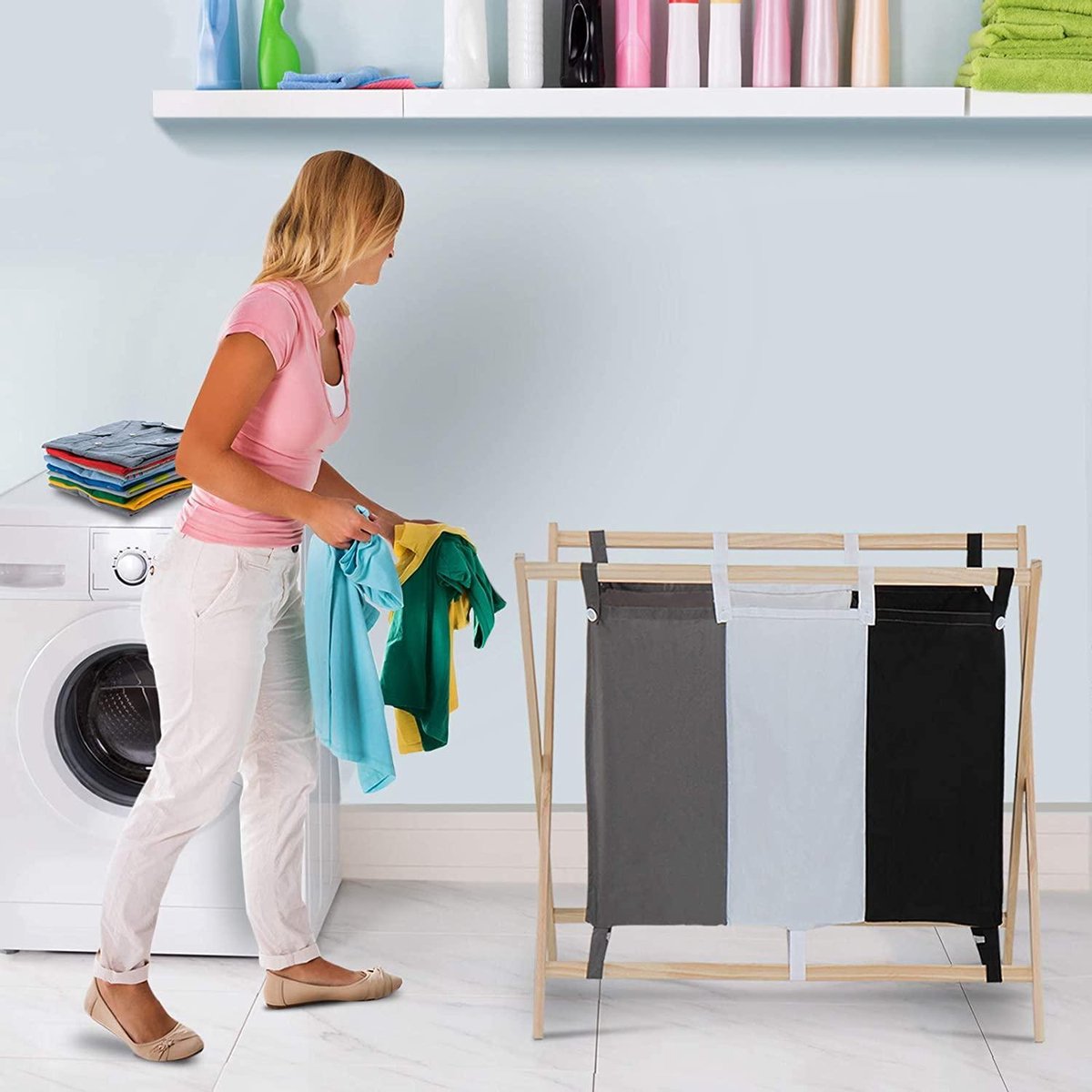 Trend24 - Wasmand - Wasmanden - Wassorteerder - Wasbox - Wassorteerder ...