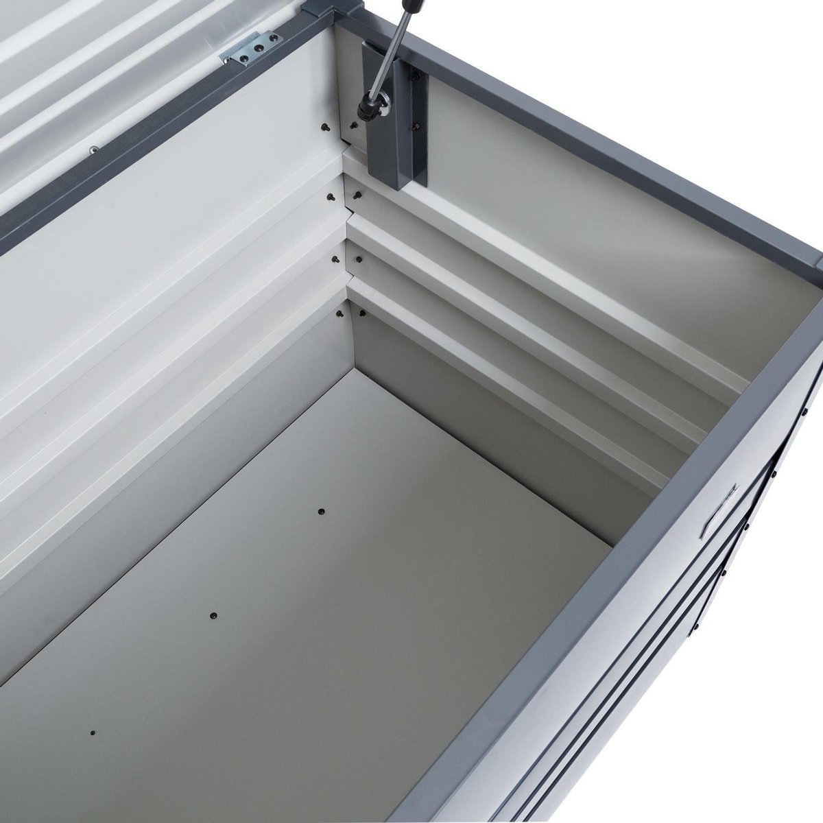 Gardebruk Opbergbox staal met slot - 120 x 62 x 63 cm - weerbestendig | bol