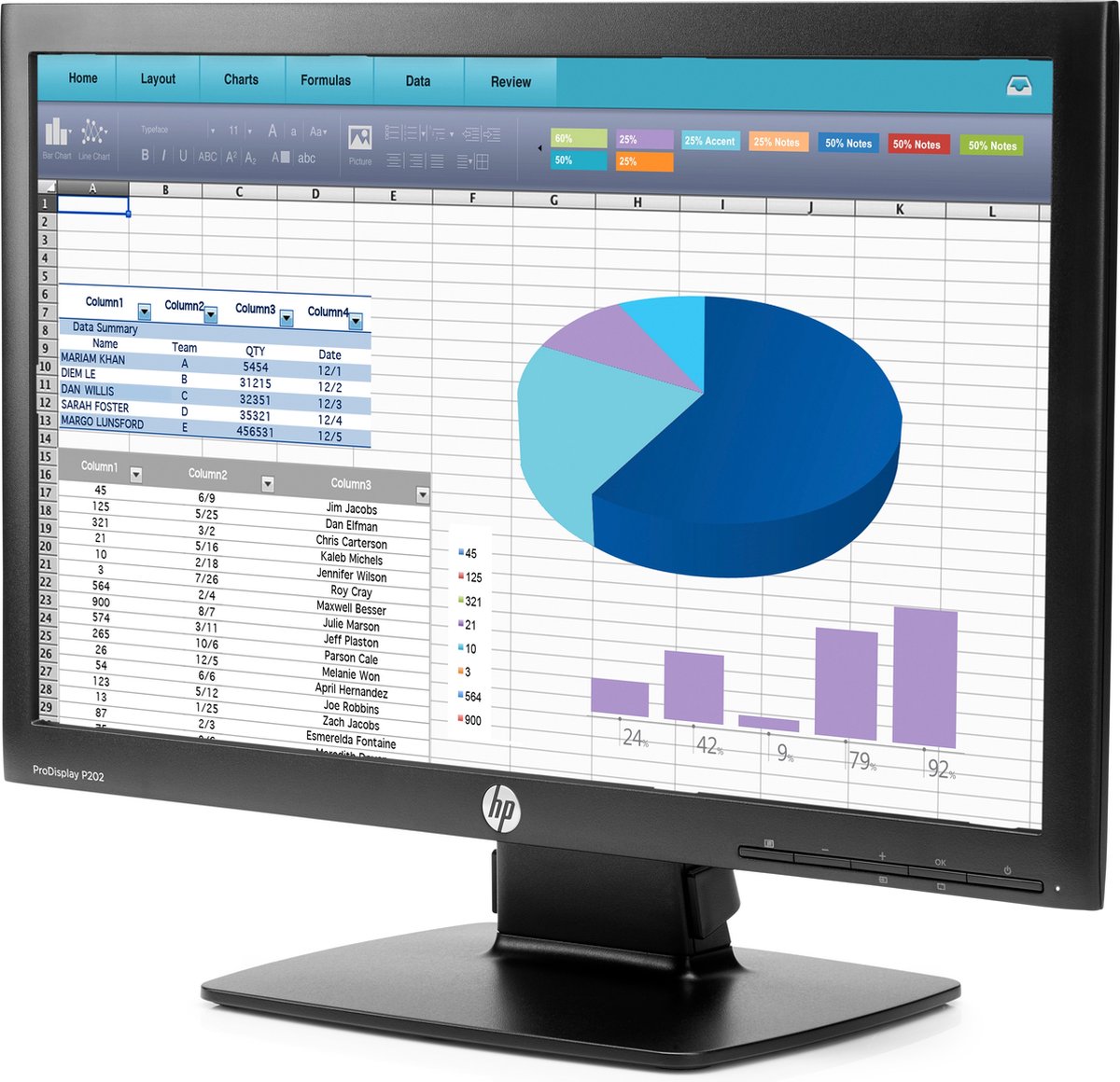 HP ProDisplay P202 TN 20" Zwart | bol.com