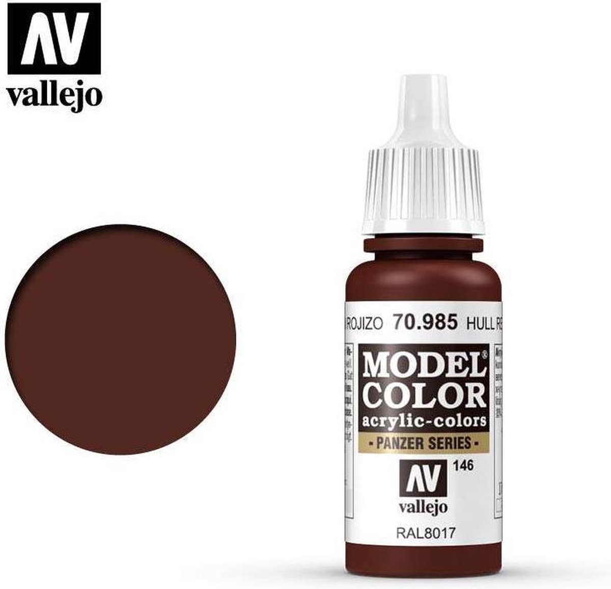 VALLEJO Modèle Couleur Hull Red | bol.com