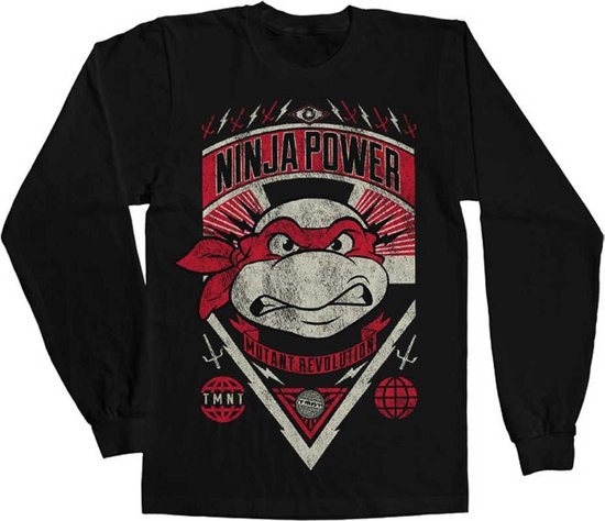 Teenage Mutant Ninja Turtles Longsleeve shirt -L- Ninja Power Zwart | bol