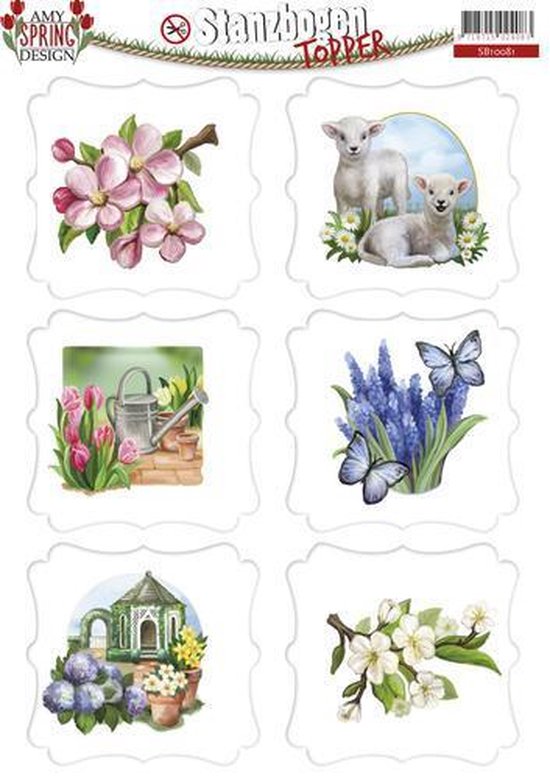 Nr. 5 Topper Spring 3D-Push-Out Amy Design | bol