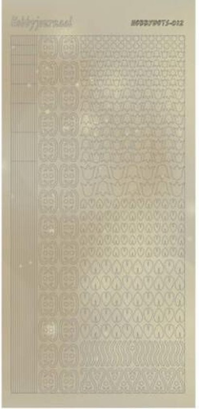 Nr. 12 Goud Parelmoer Hobbydots Stickers 10 stuks | bol